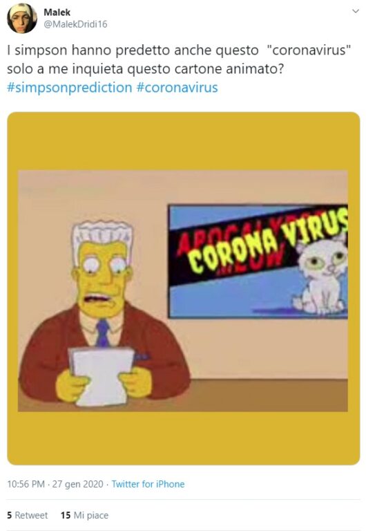 I Simpsons non hanno predetto il Coronavirus - Open I Simpsons non hanno predetto il Coronavirus - Open